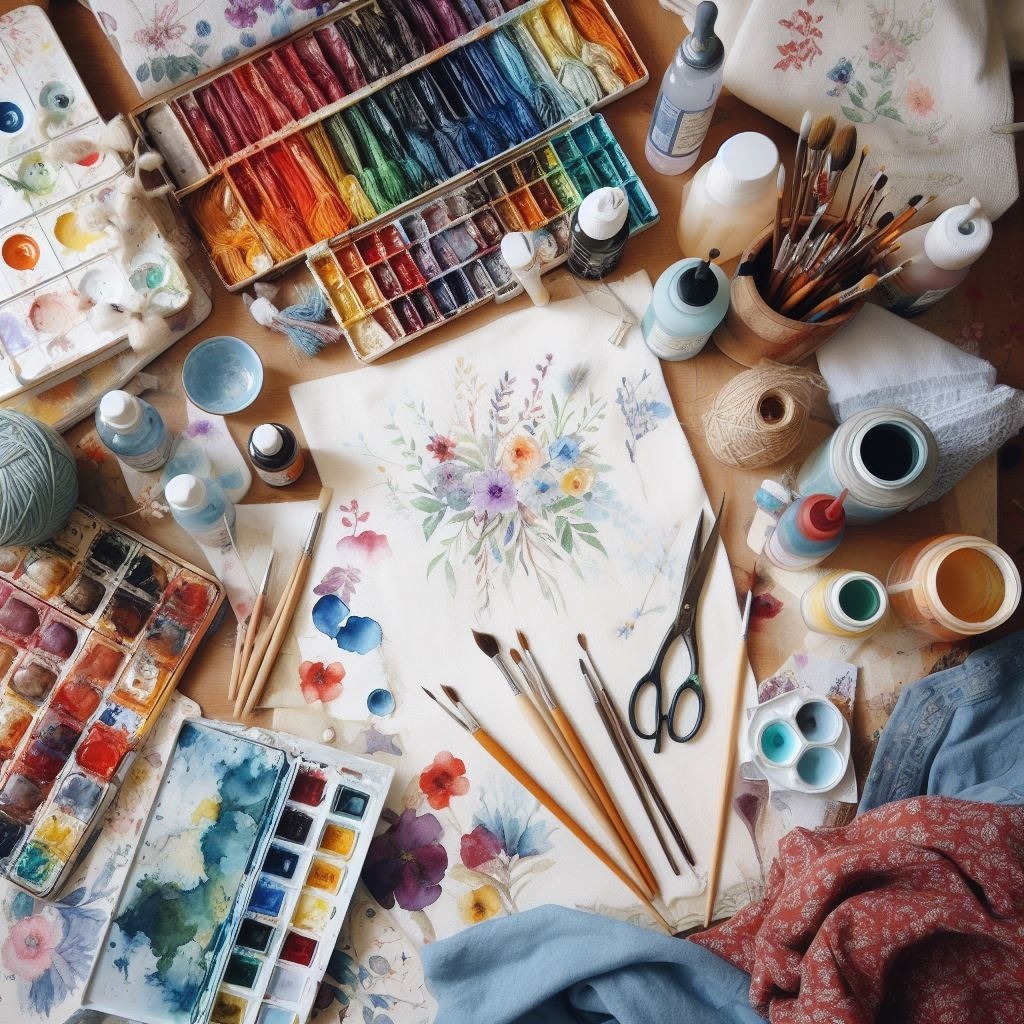 Pictura cu Acuarele pe Textile - Ghid Practic și Creativ - Fundamentale